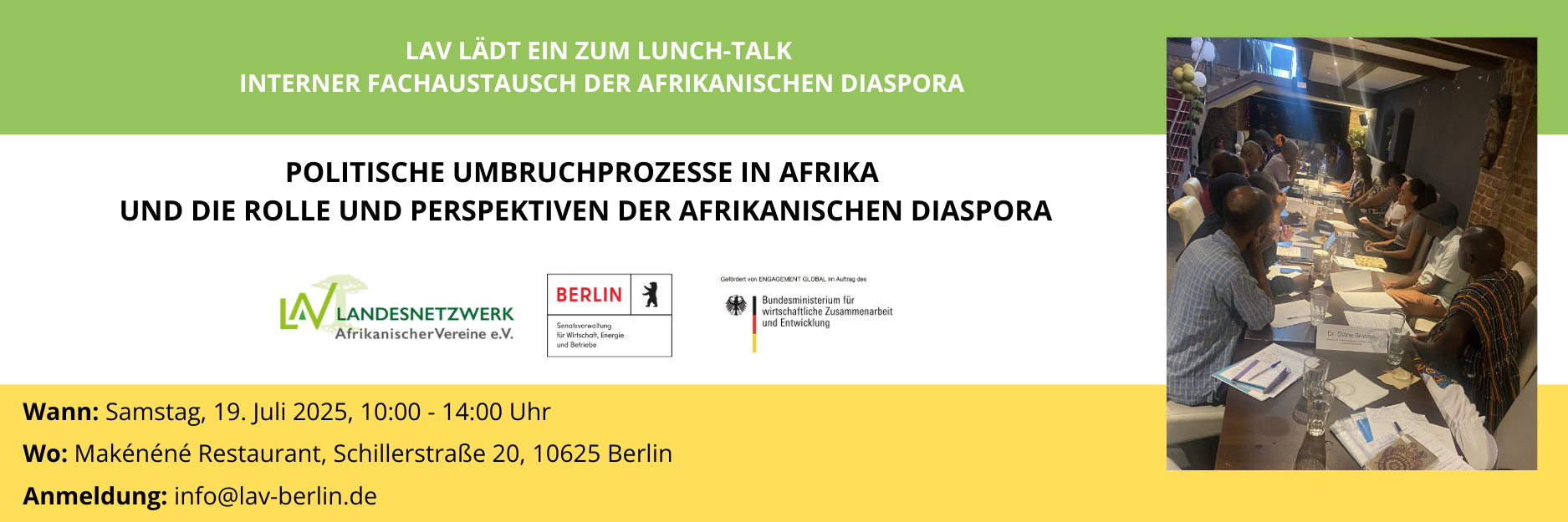 Lunch-Talk: Politische Umbruchprozesse in Afrika und die Rolle und ...